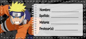 🚀 Etiquetas Escolares de Naruto ️ 【2026