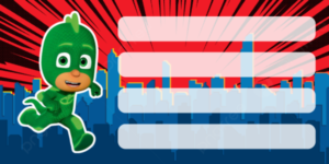 🚀 Etiquetas Escolares de PJ Masks ️ 【2026